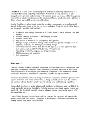 OpenStack or CloudStack | PDF