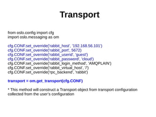 OpenStack Oslo Messaging RPC API Tutorial Demo Call, Cast and Fanout | PPT