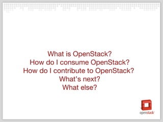 OpenStack How To - PyLadies ATX | PPT