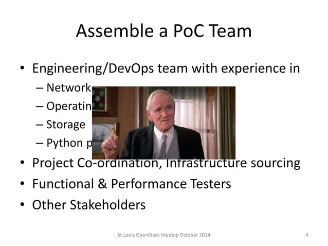 Planning your OpenStack PoC | PPT