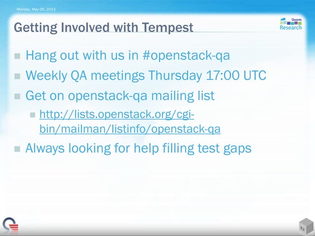 Open stack qa and tempest | PDF