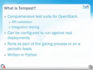 Open stack qa and tempest | PDF