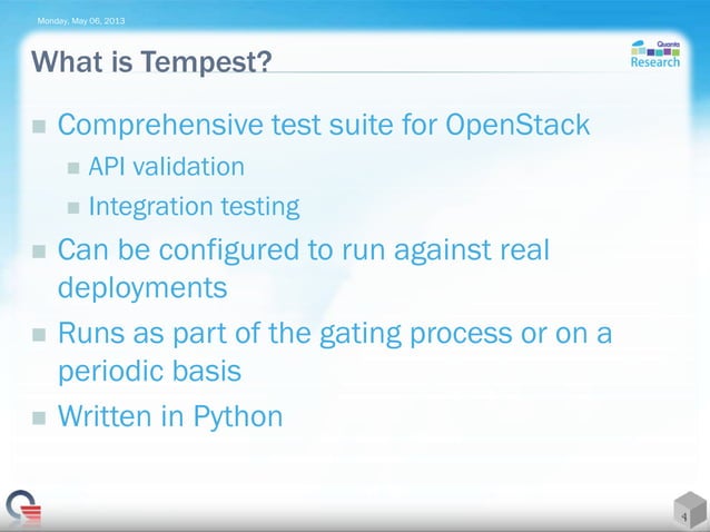 Open stack qa and tempest | PDF
