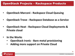Openstack & rackspace – yesterday, today and tomorrow | PPT