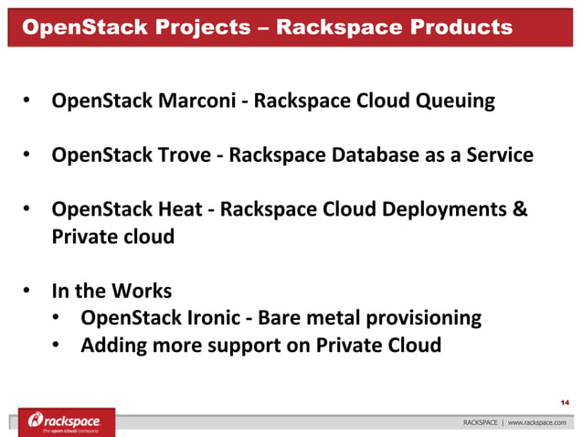 Openstack & rackspace – yesterday, today and tomorrow | PPT