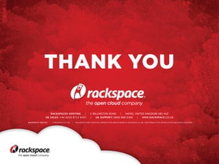 Openstack & rackspace – yesterday, today and tomorrow | PPT