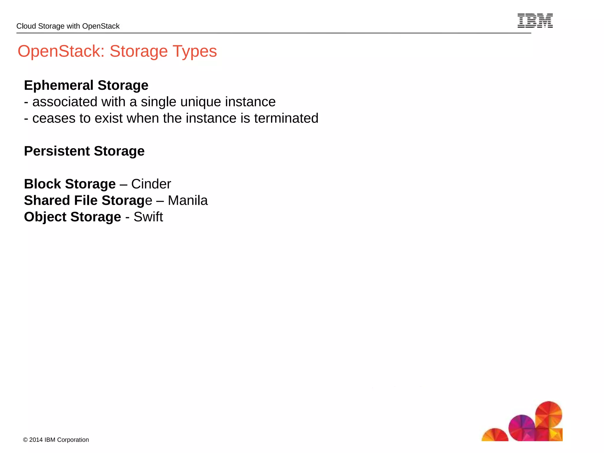 OpenStack Storage - an Overview | PPT