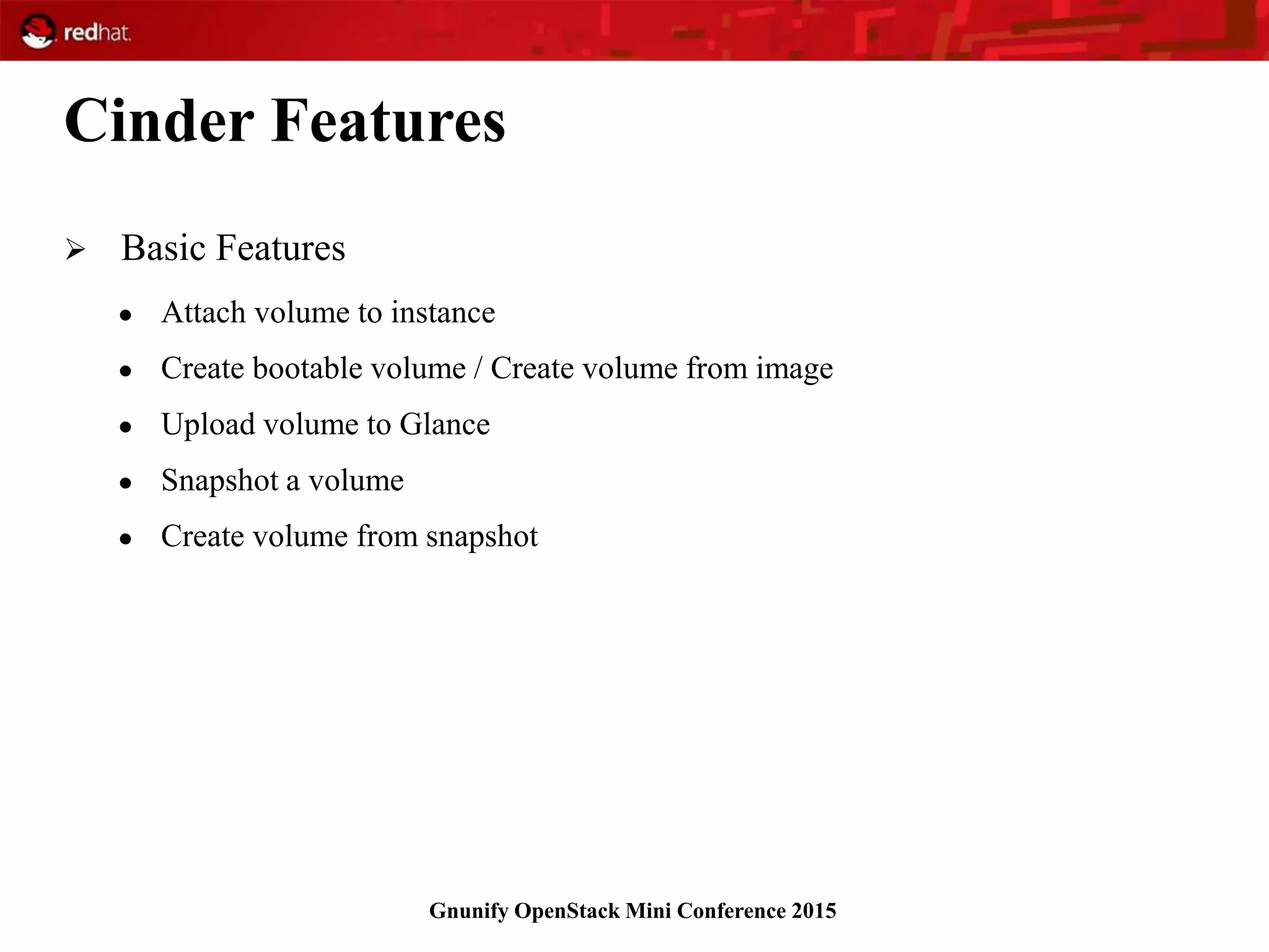 OpenStack Storage Overview | PPTX | Cloud Computing | Internet
