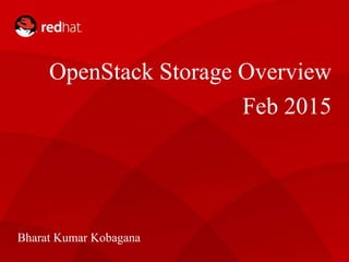 OpenStack Storage Overview | PPTX | Cloud Computing | Internet
