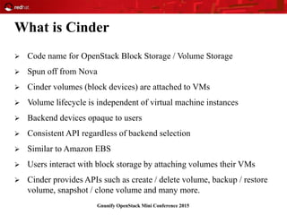 OpenStack Storage Overview | PPTX | Cloud Computing | Internet