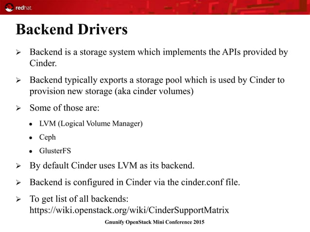 OpenStack Storage Overview | PPTX | Cloud Computing | Internet