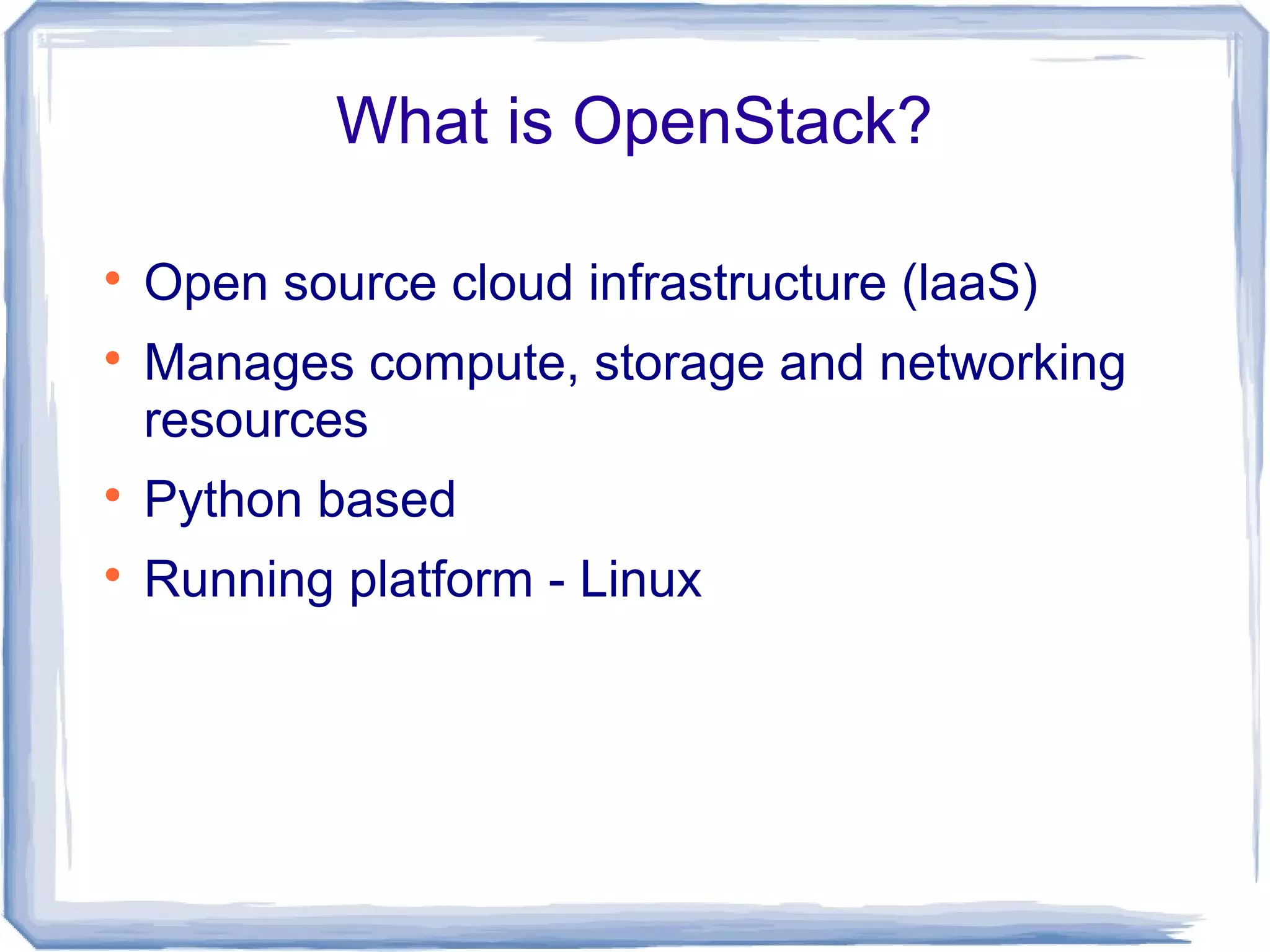 What a Beginner Should Know About OpenStack | PPT