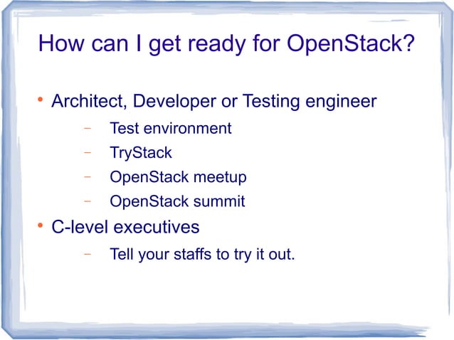 What a Beginner Should Know About OpenStack | PPT