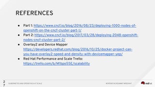 Kubernetes and OpenStack at Scale | PPTX | Cloud Computing | Internet