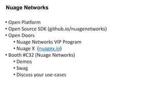 Public Presentation - OpenStack Summit - Nuage X & DevIOps | PPT