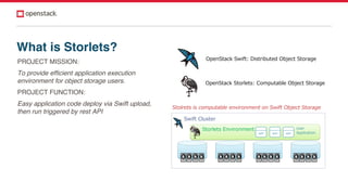 OpenStack Summit Storlets Project Update Queens | PPT