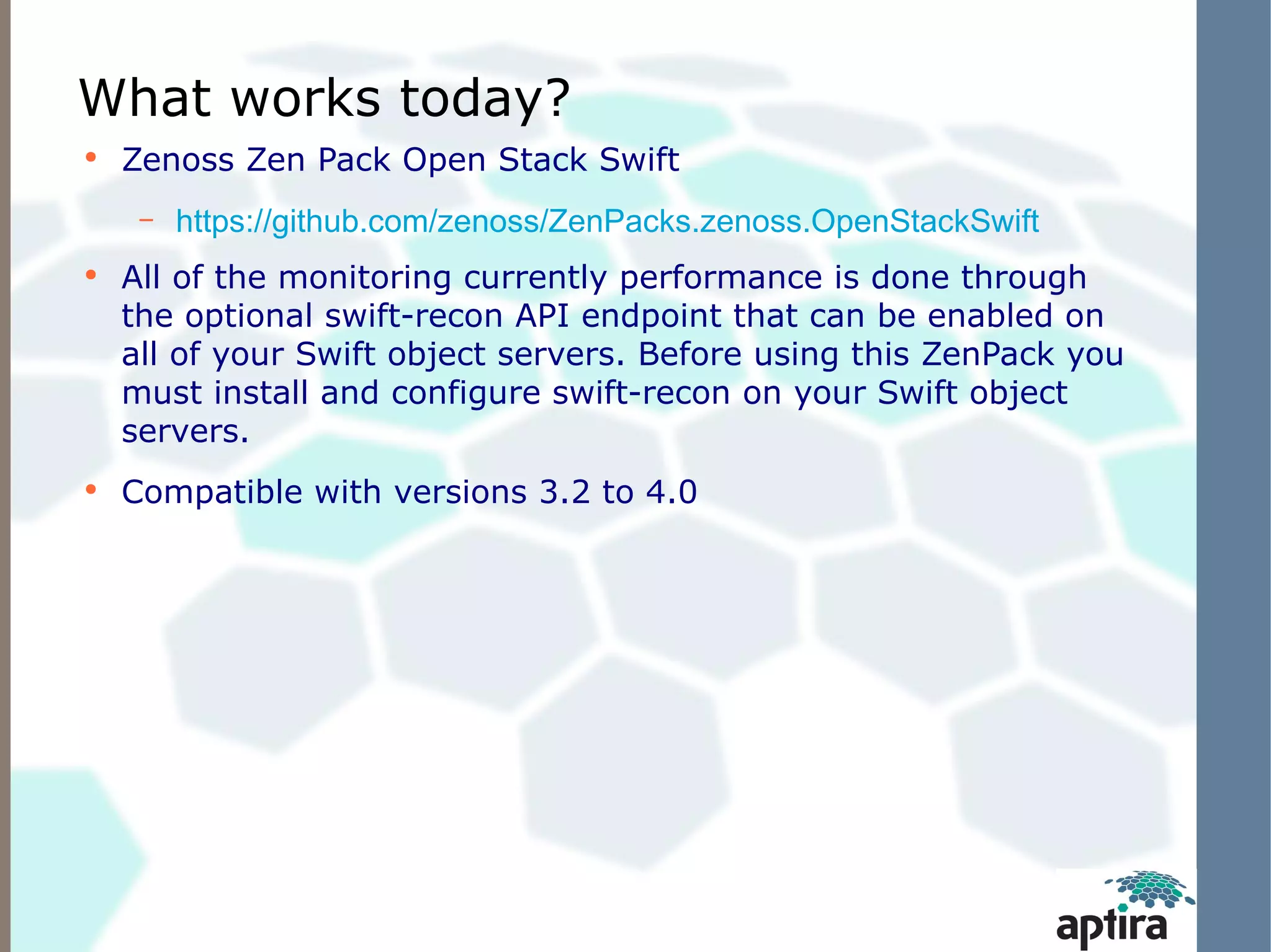 Open stack swift architecture and monitoring | PPT