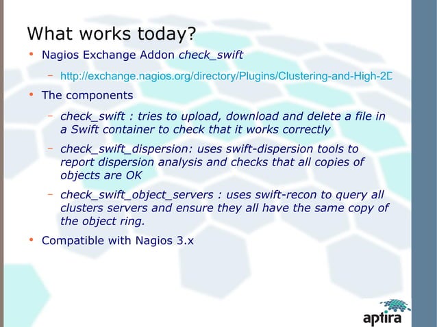 Open Stack Swift Architecture And Monitoring Ppt