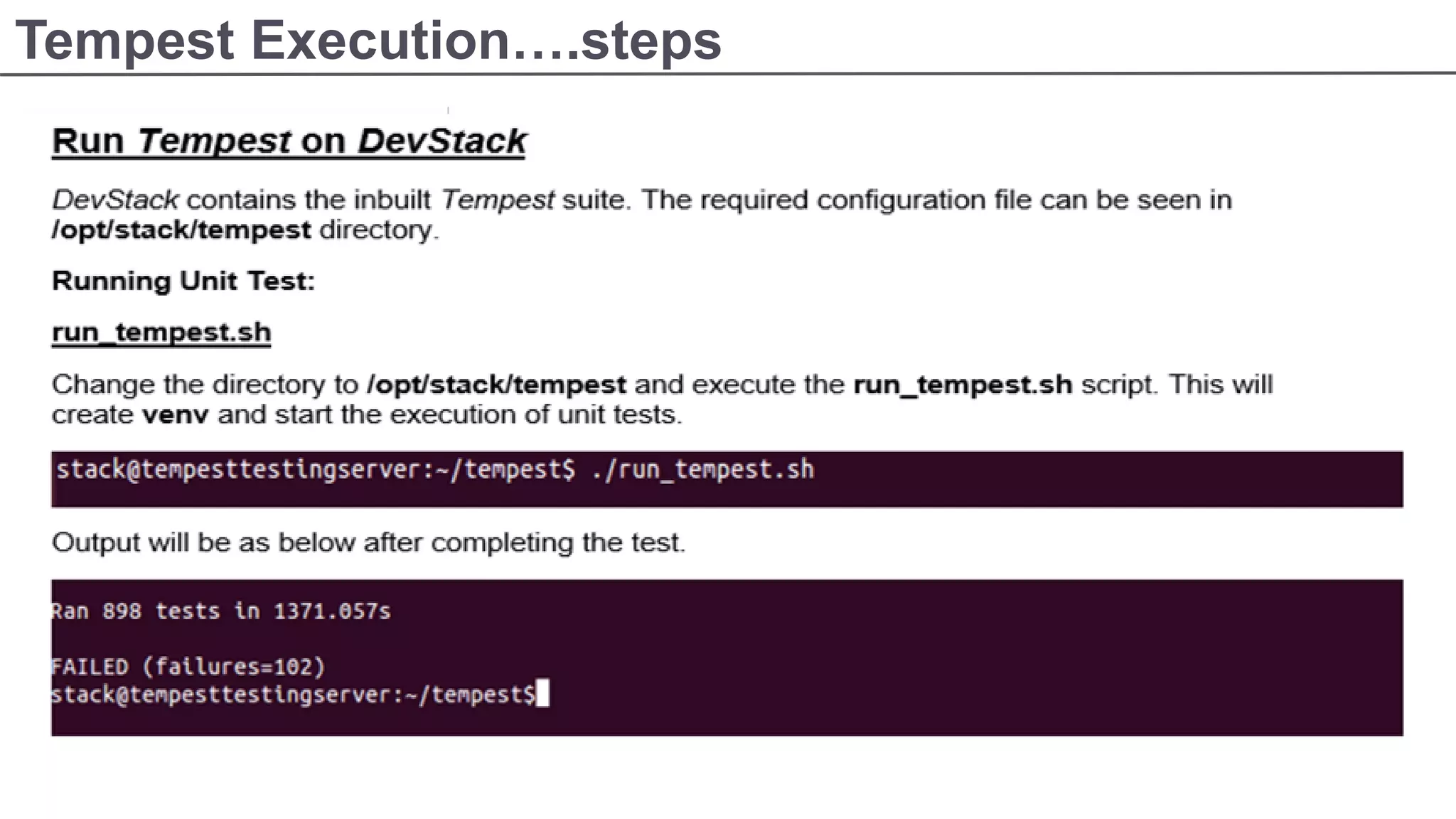 OpenStack Tempest and REST API testing | PPT