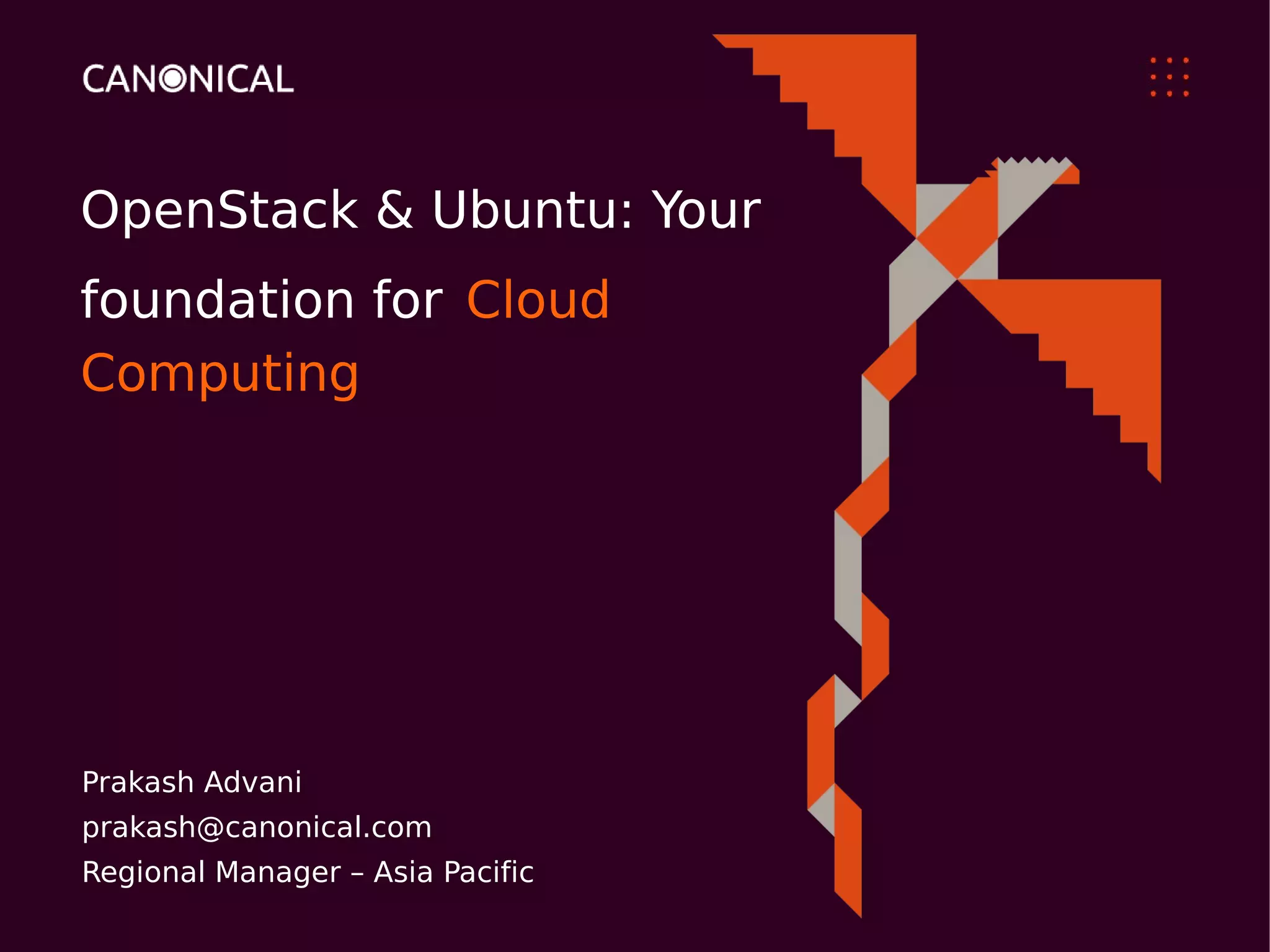 OpenStack & Ubuntu (india openstack day) | PPT