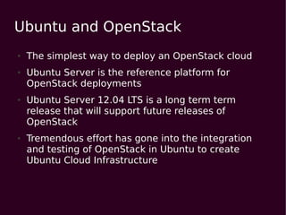 OpenStack & Ubuntu (india openstack day) | PPT