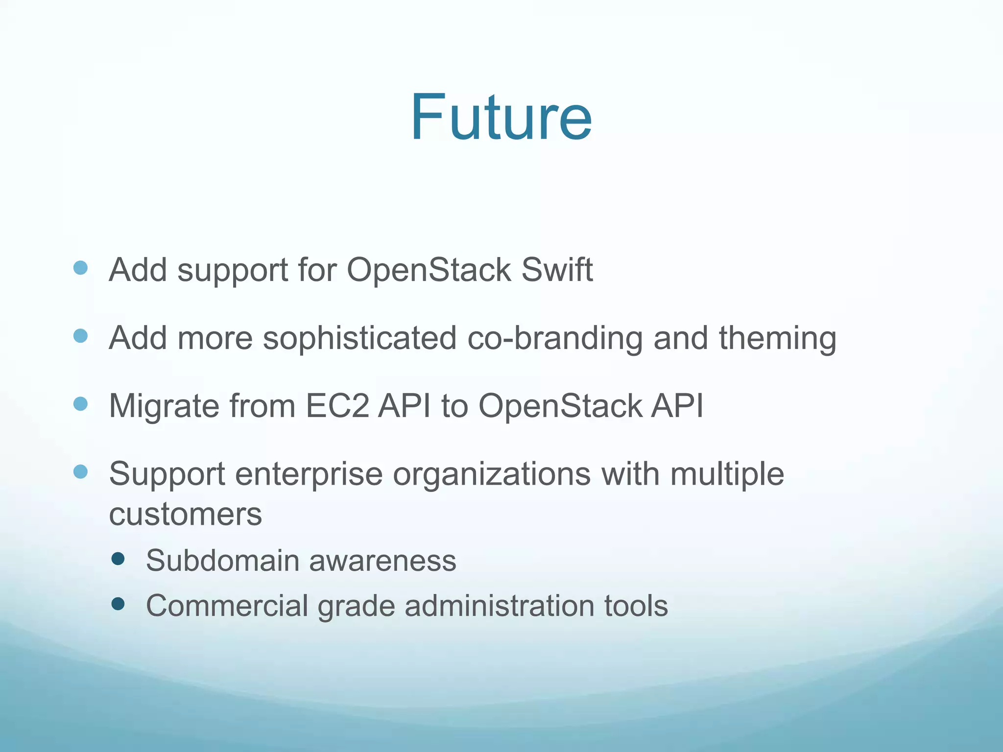 OpenStack vagrant & dashboard | PPT