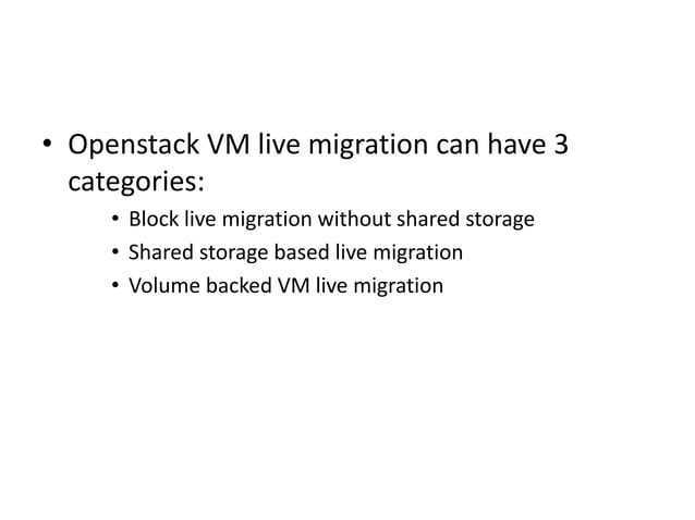 Openstack vm live migration | PPT