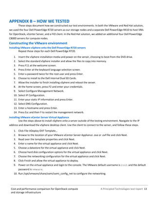 Cost and performance comparison for OpenStack compute and storage ...