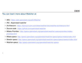 OpenStack Watcher | PPT