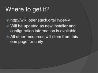 Openstack win final | PPTX | Cloud Computing | Internet