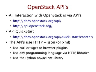 OpenStack API's and WSGI | PDF | Operating Systems | Computer Software ...