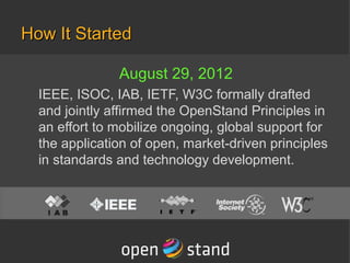 OpenStand – Principles for Open Standards and Open Development | PPT