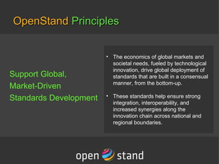 OpenStand – Principles for Open Standards and Open Development | PPT