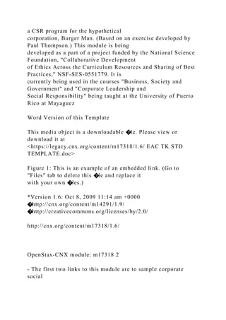 OpenStax-CNX module m17318 1Three Views of CSR (Corporate.docx