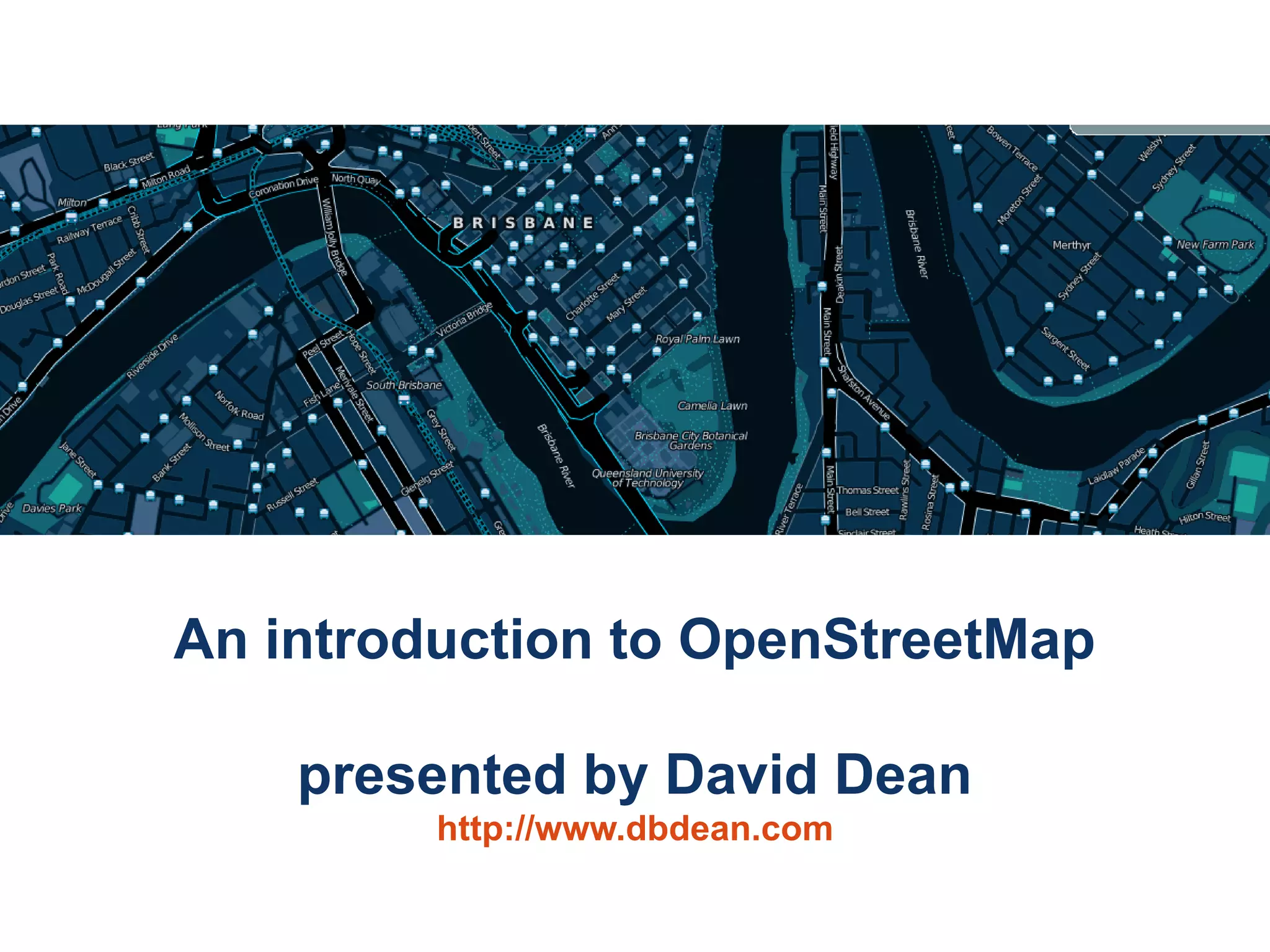 An Introduction to OpenStreetMap | PDF