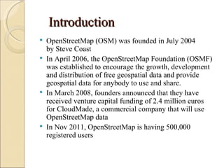 Open street map final ppt | PPT