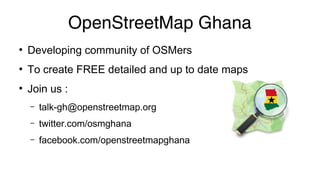 Presenting OpenStreetMap in Ghana during Project Flood Risk Accra Workshop | ODP