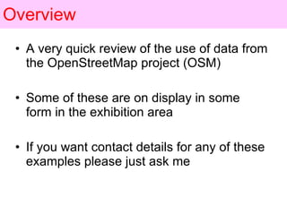 Openstreetmaprealdata,realuses | PPT