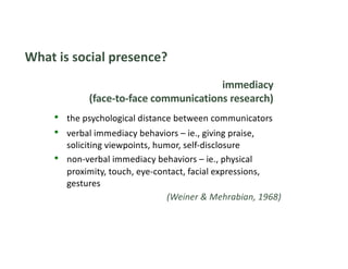 Karen Swan: Social presence in online learning: what’s the big deal? | PDF