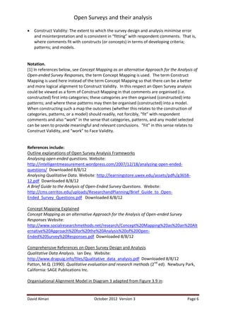 Open surveys and their analysis v3 | PDF