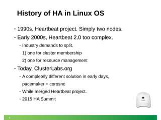 Linux High Availability Overview - openSUSE.Asia Summit 2015 | PPT