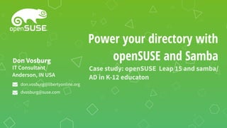 Power Your Directory with openSUSE and Samba | PPT | Free Download