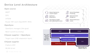 OpenSync: Open Source for Cloud to Device Enabled Services | PPT