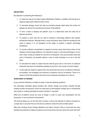 Open System Mobilization Platform 01.15.09