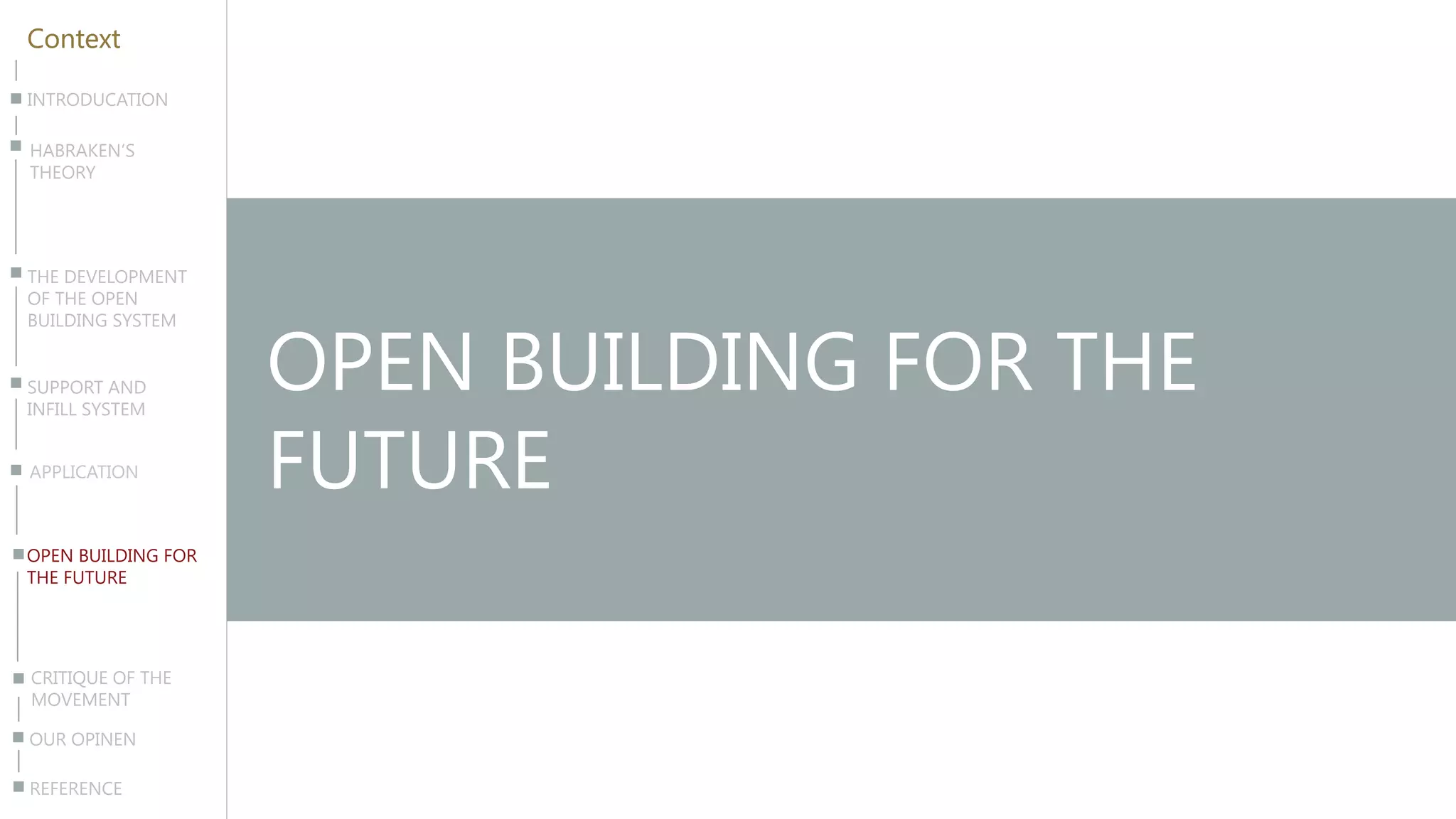 Open system (open building) | PPTX