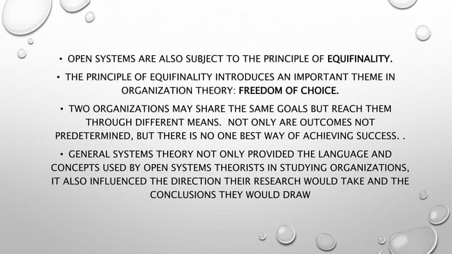Open system theory | PPTX