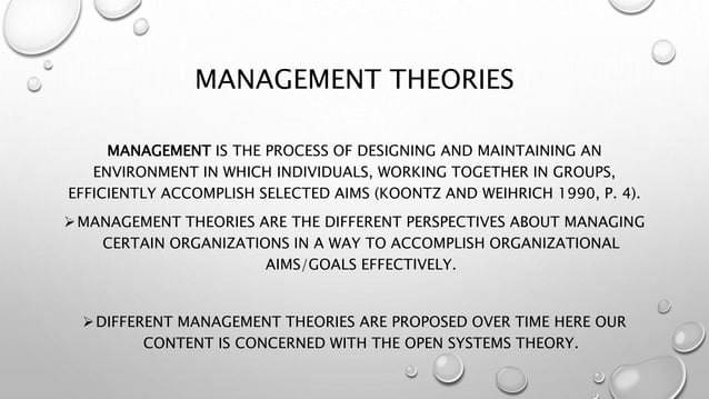 Open system theory | PPTX