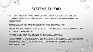 Open system theory | PPTX