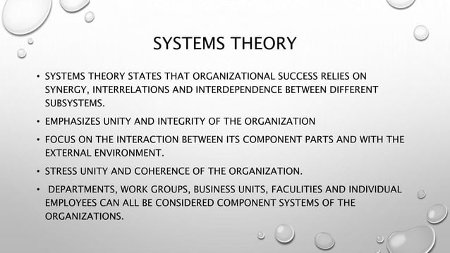 Open system theory | PPTX