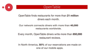 How OpenTable uses Big Data to impact growth by Raman Marya | PPT